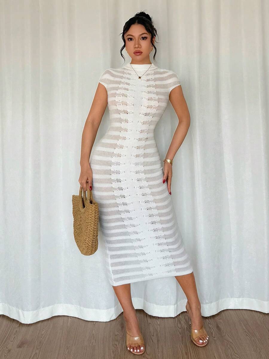 SHEIN Raffinéa New European & American Style Vacation Fit Sexy Hollow ...