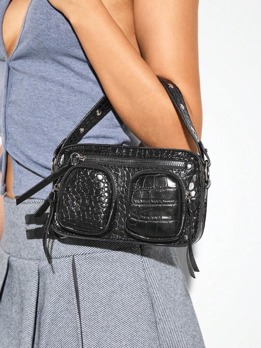 SHEIN BAE Women's Date Night/Club Punk Motorcycle Versatile Mini ...