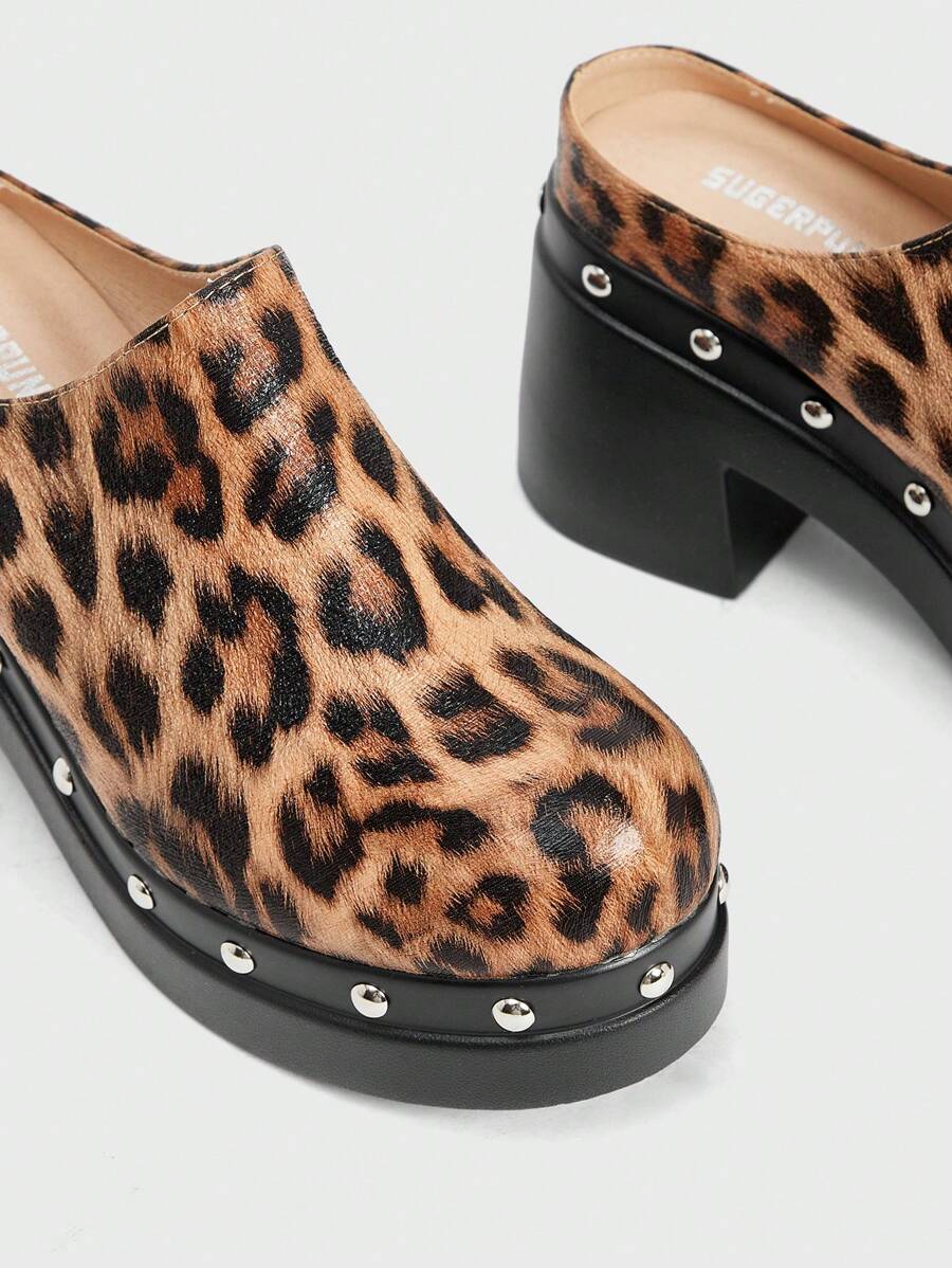 Sugerpunk Women's Trendy Black Back Strap Wooden Clogs Platform ...