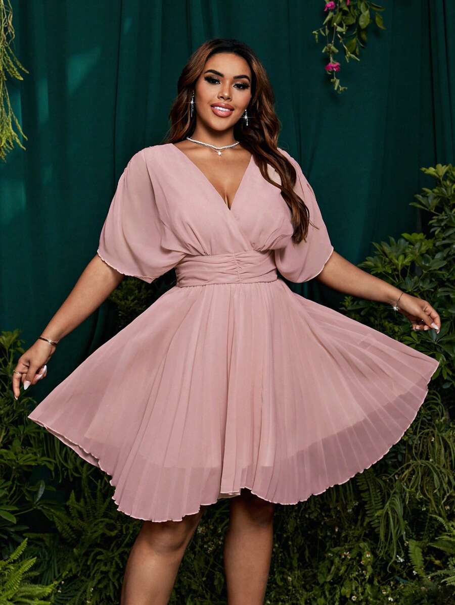 SHEIN Belle Vestido Mini para Convidada de Casamento Tamanho Plus Size ...