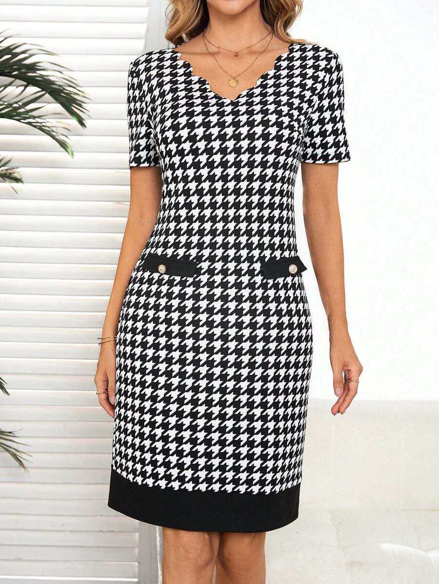 EMERY ROSE Women Short Casual Dress, Minimalist & Fashionable, For Work ...