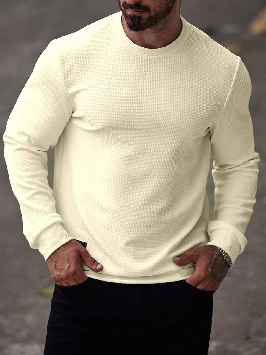 Manfinity Homme Men's Pullover Sweatshirt, Casual And Fashion For Daily ...