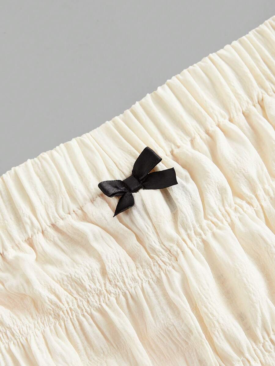 SHEIN MOD Short bloomers micro mini à volants, style kawaii été pour ...