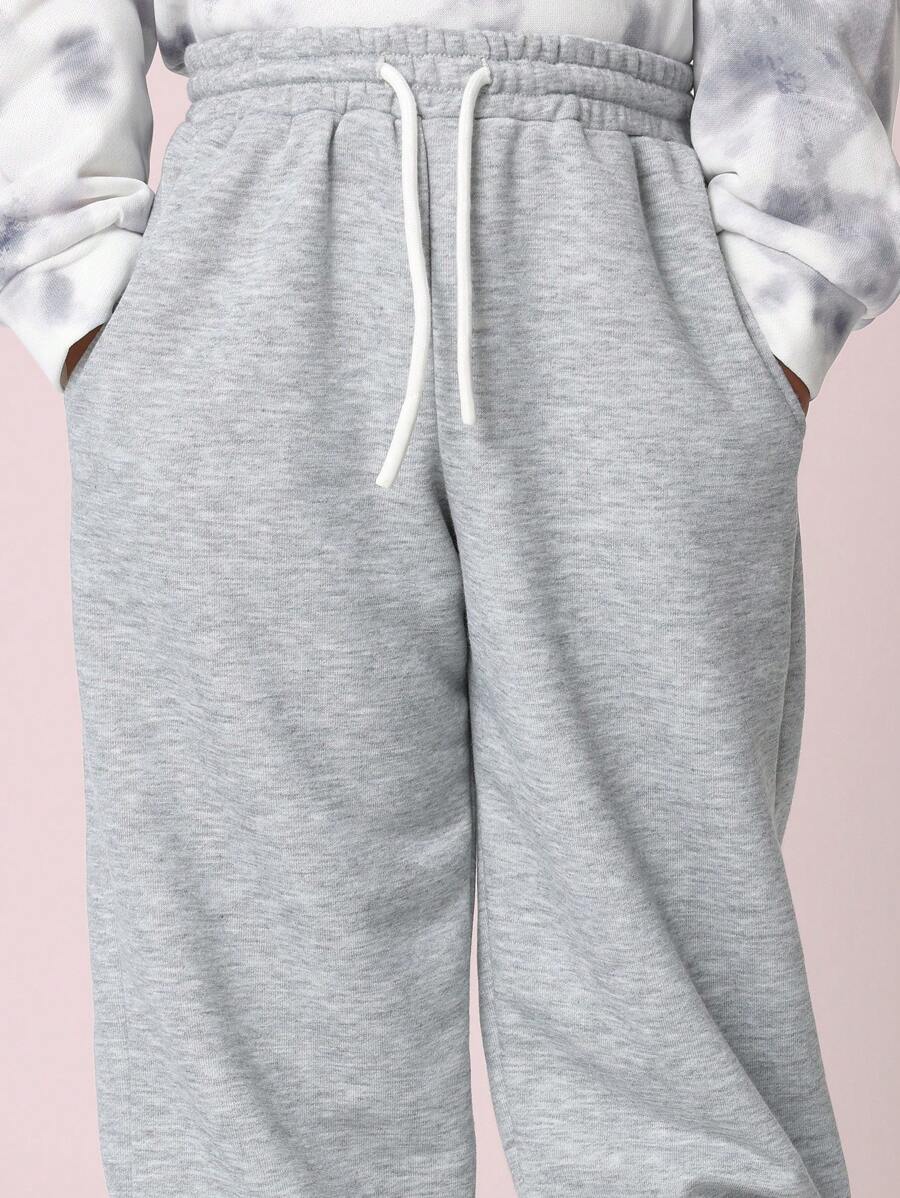 SUMWON Pantalons de jogging confortables gris chiné pour jeunes garçons ...