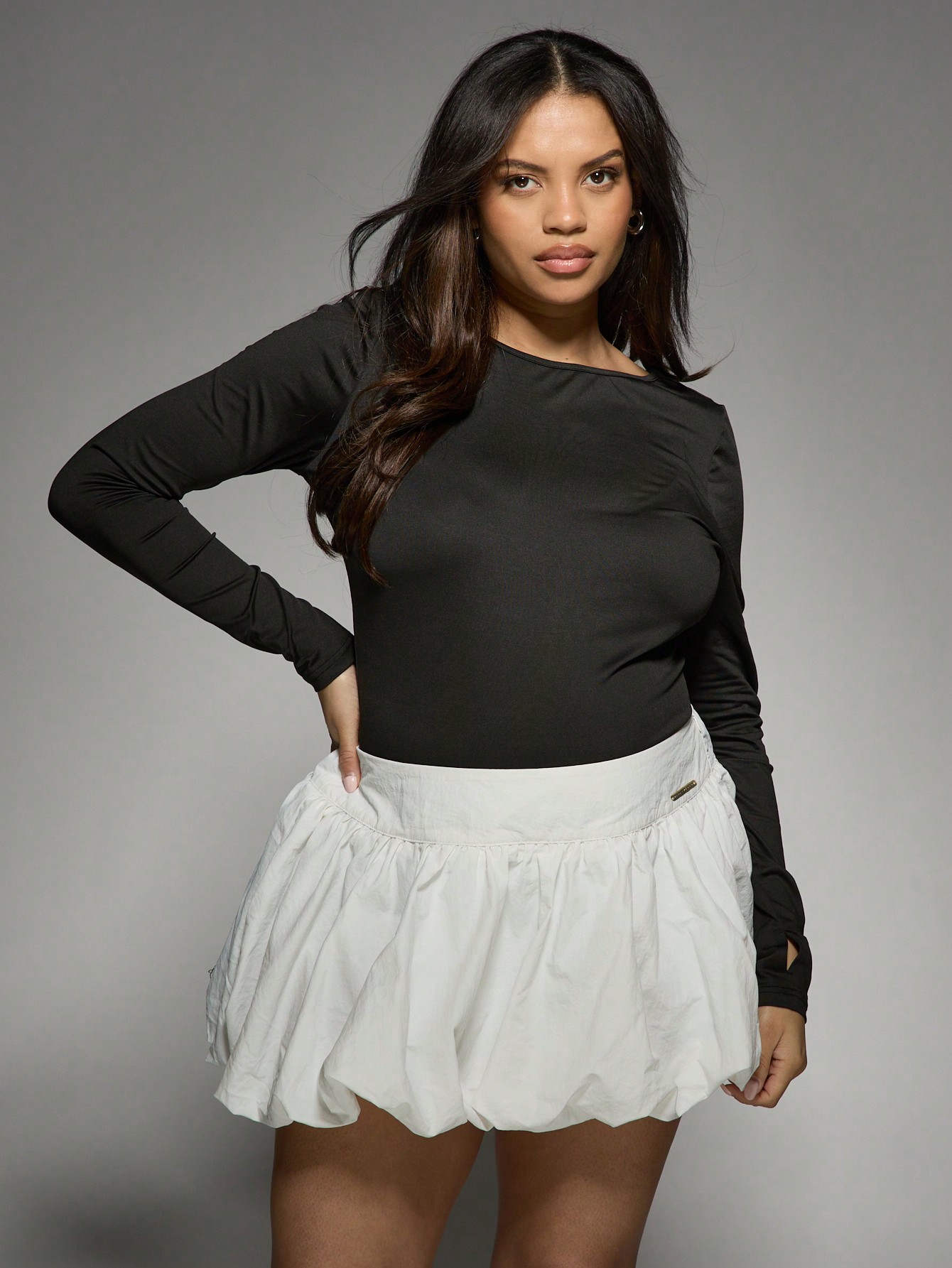 MISSGUIDED PLUS Plus Bubble Mini Skirt｜MISSGUIDED