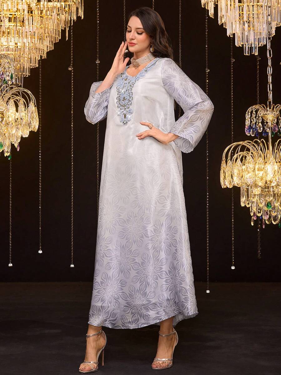 SHEIN Najma Women Turkish Maxi Dress & Traditional Abaya | SHEIN UK