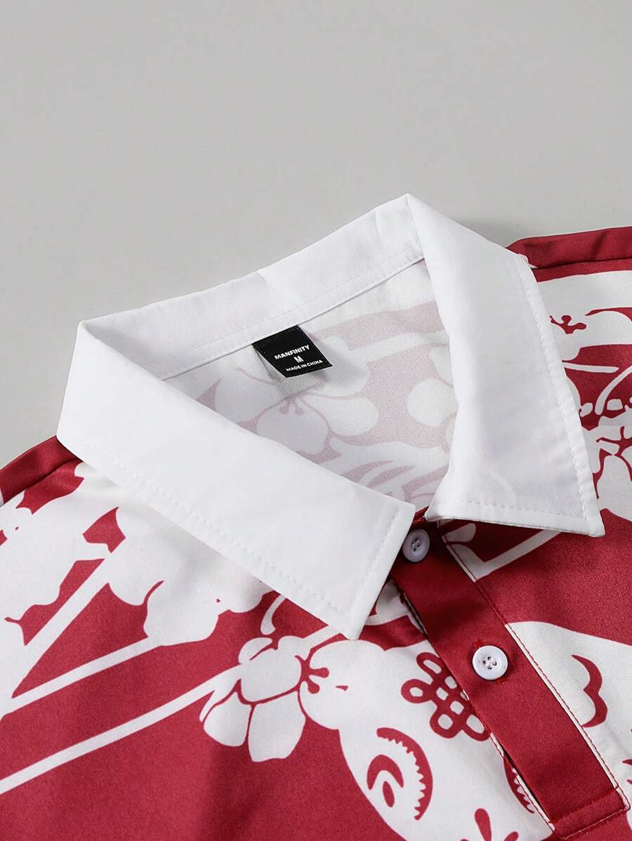 Manfinity Homme Manfinity Homme 2025 Snake Year Couple Polo Shirts ...