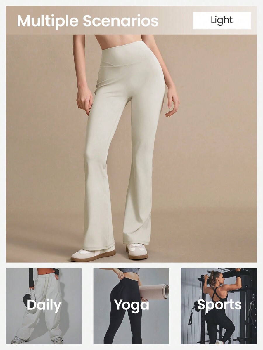 SHEIN Sport Easify Women's High Waist Tight Yoga Leggings, Casual ...