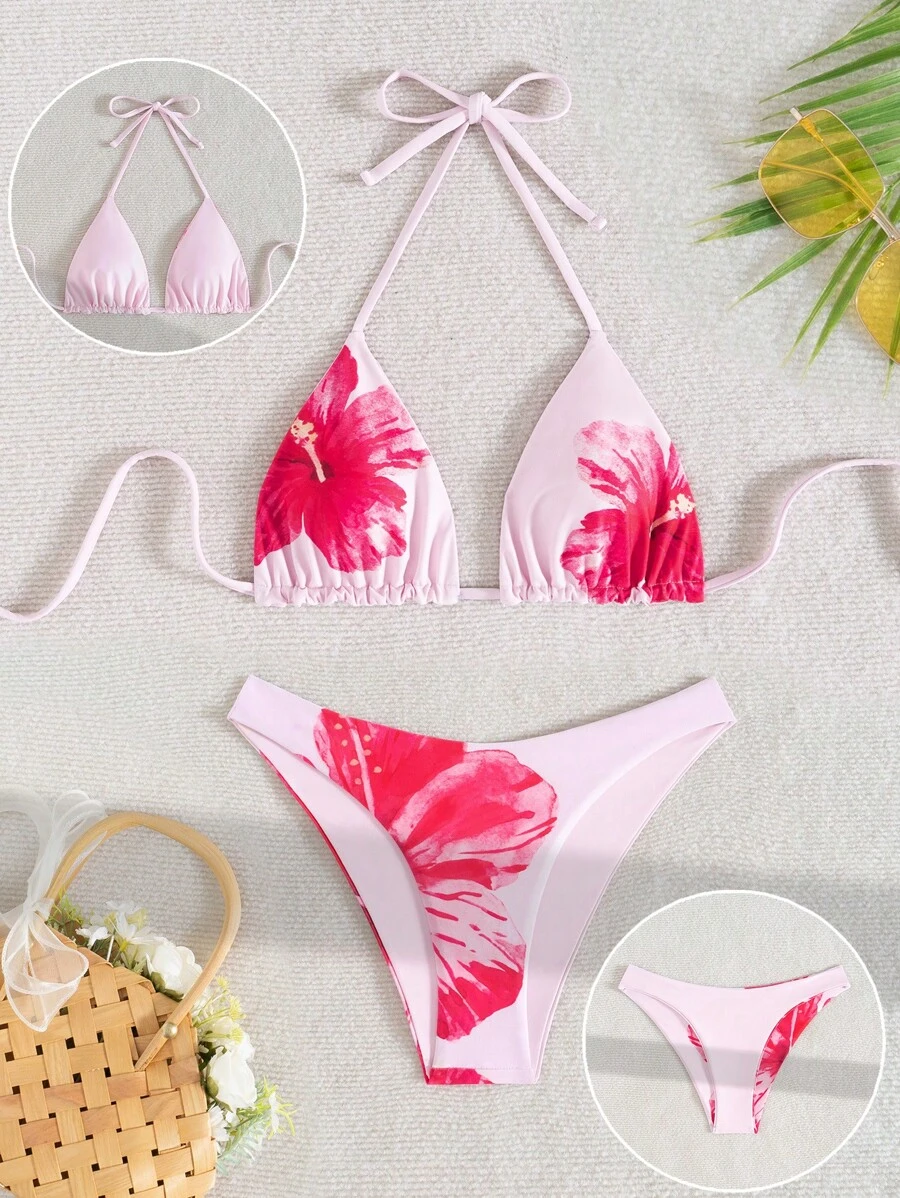 Swim Mod Springbreak Women's Fashion Vacation Multi-Color Printed ...