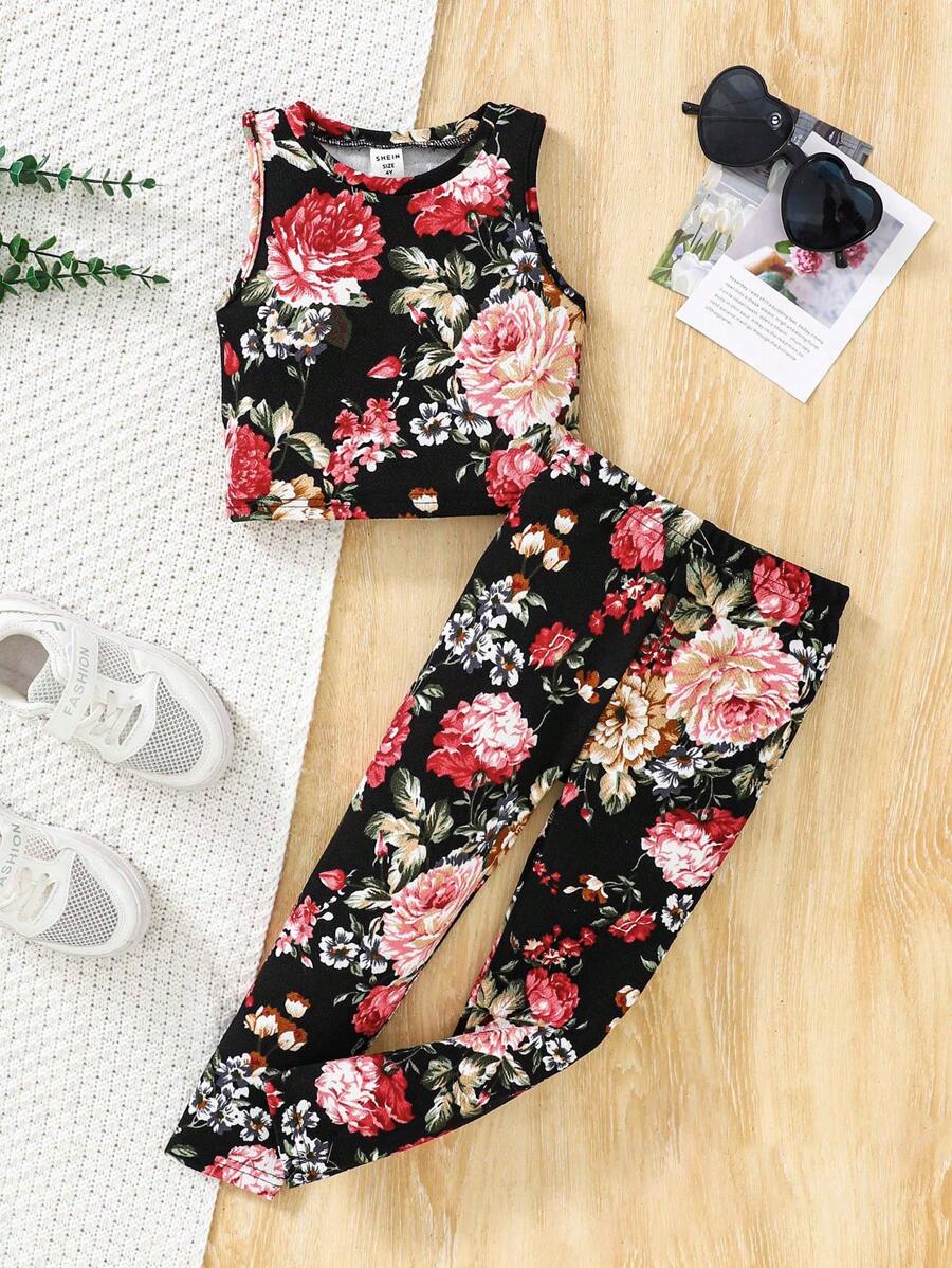 SHEIN 2pcs Girls Elegant Fashion Outfit - Small Size | SHEIN USA