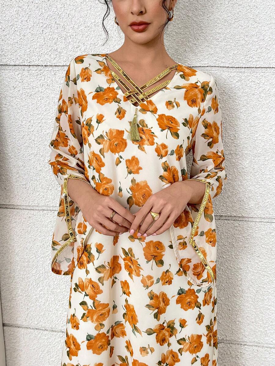 Yasmyna Turkish Maxi Dress & Arab Traditional Abaya | SHEIN EUR