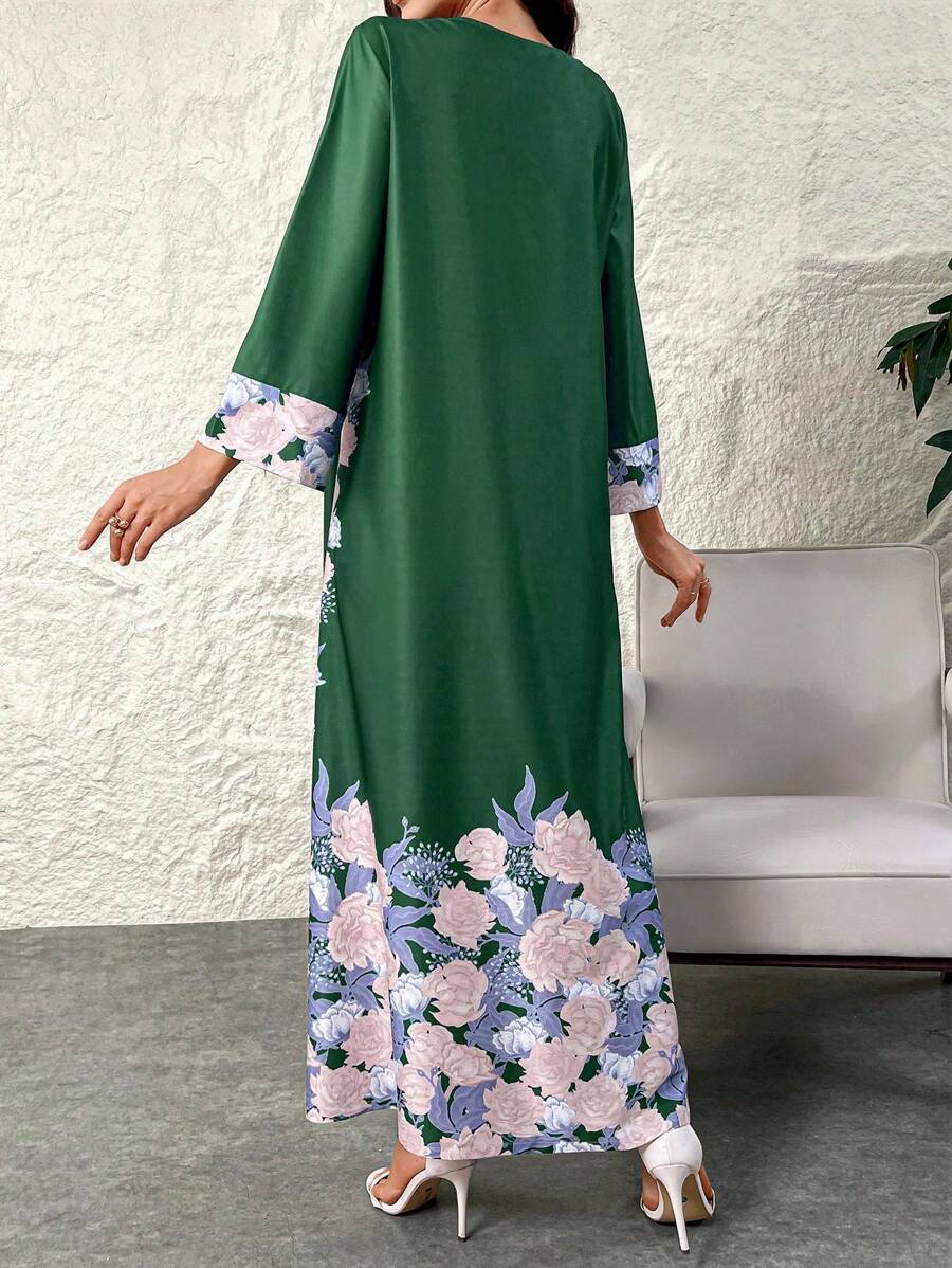 SHEIN Lacomfia 2025 New Dubai Middle East Saudi Arabia Style Printed ...