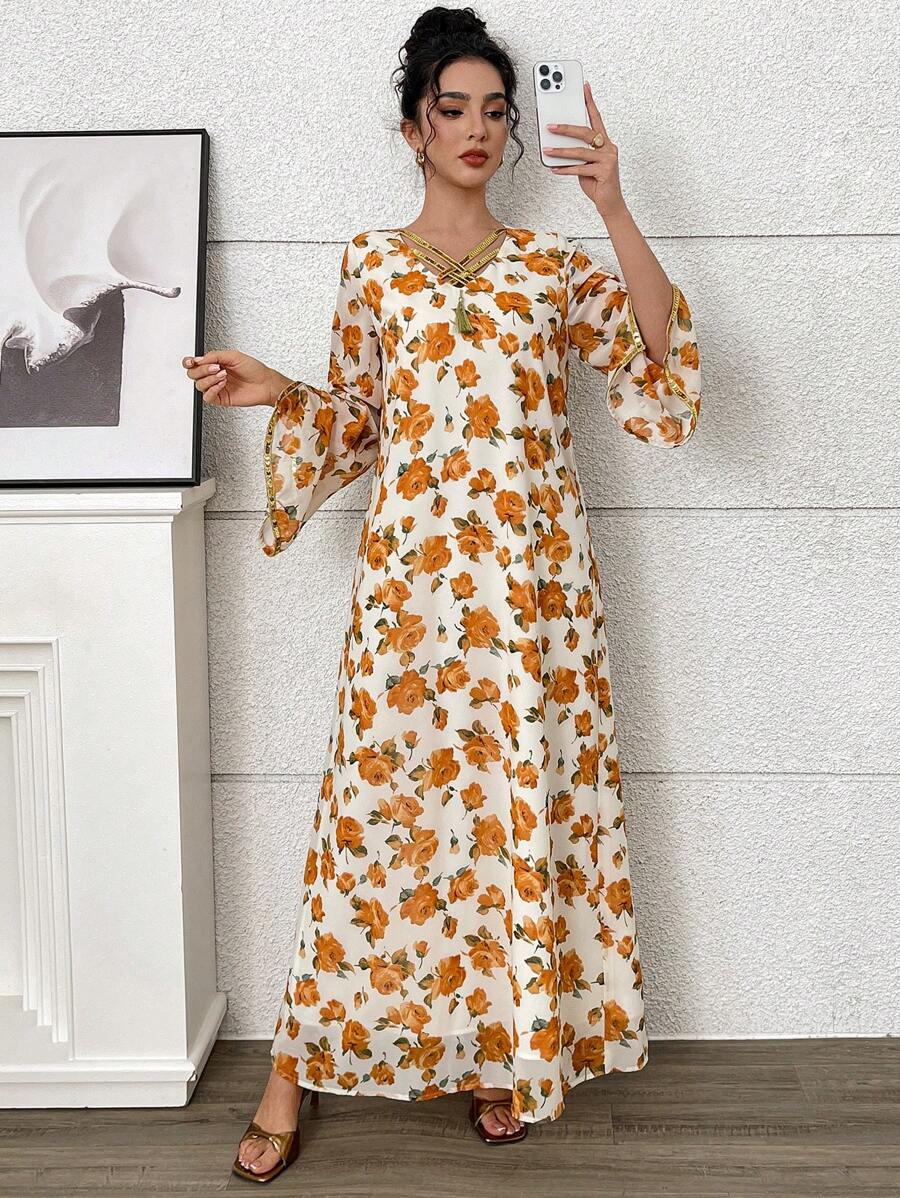 Yasmyna Turkish Maxi Dress & Arab Traditional Abaya | SHEIN USA