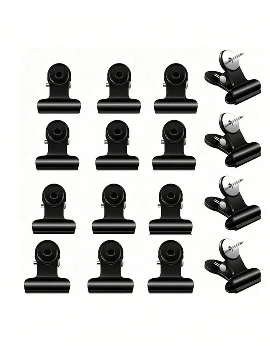 SHEIN 20pcs Multipurpose Push Pins And Clips Set For Hanging Pictures ...