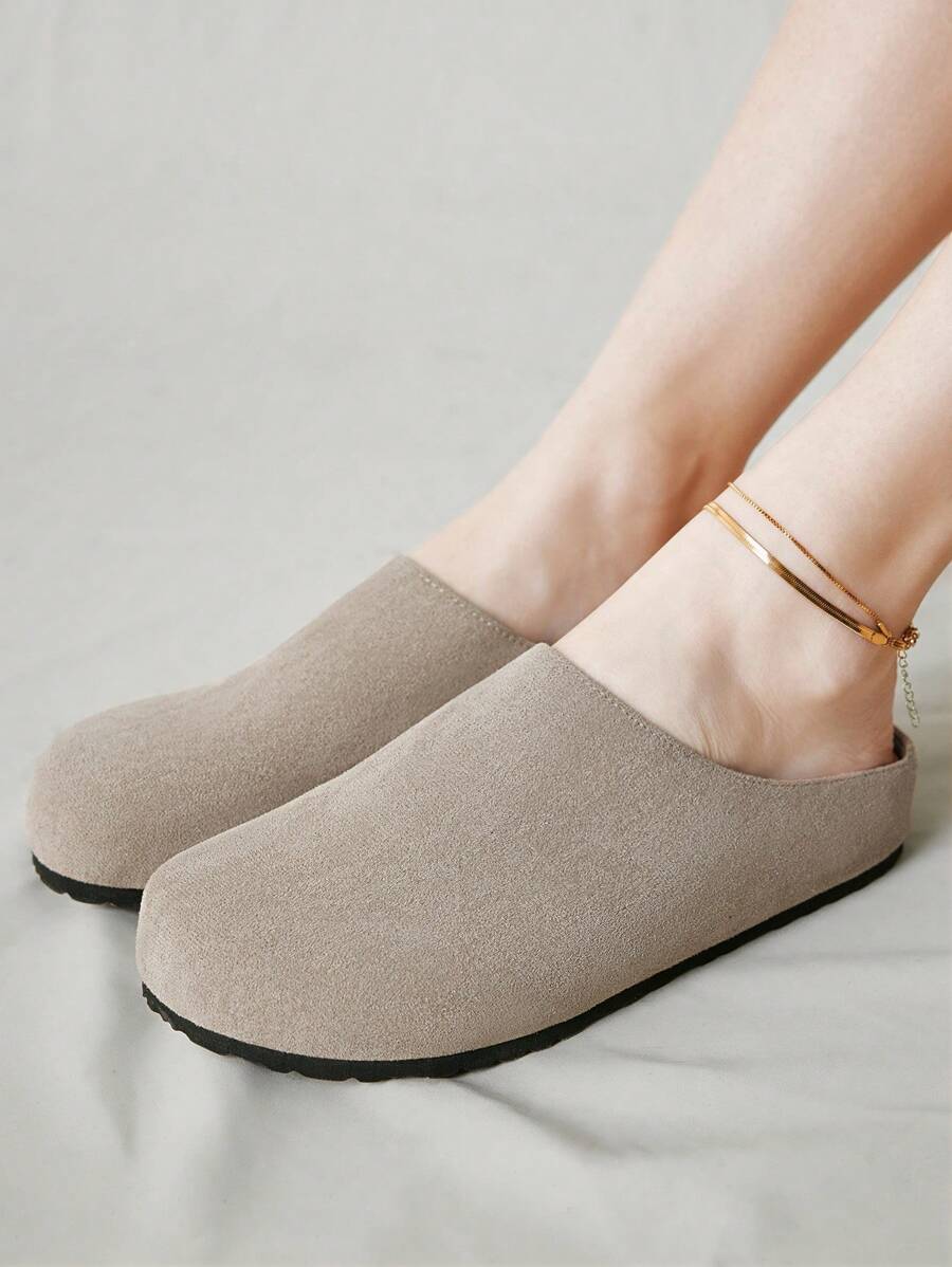 Solecia Women's Flat Slide Sandals, Minimalist Fashion Casual For Daily ...