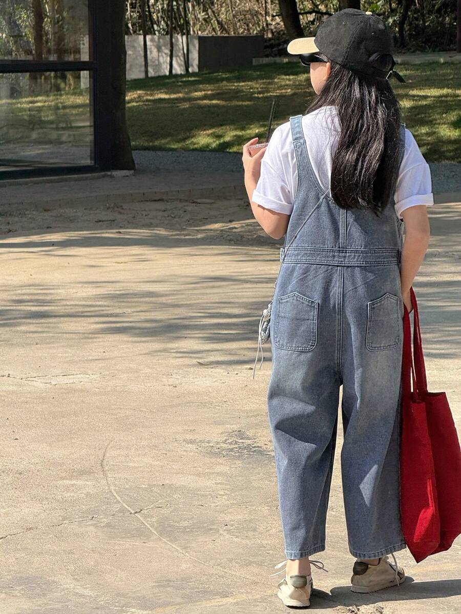 DAZY Tween Girl' Denim Bib Overall | SHEIN USA