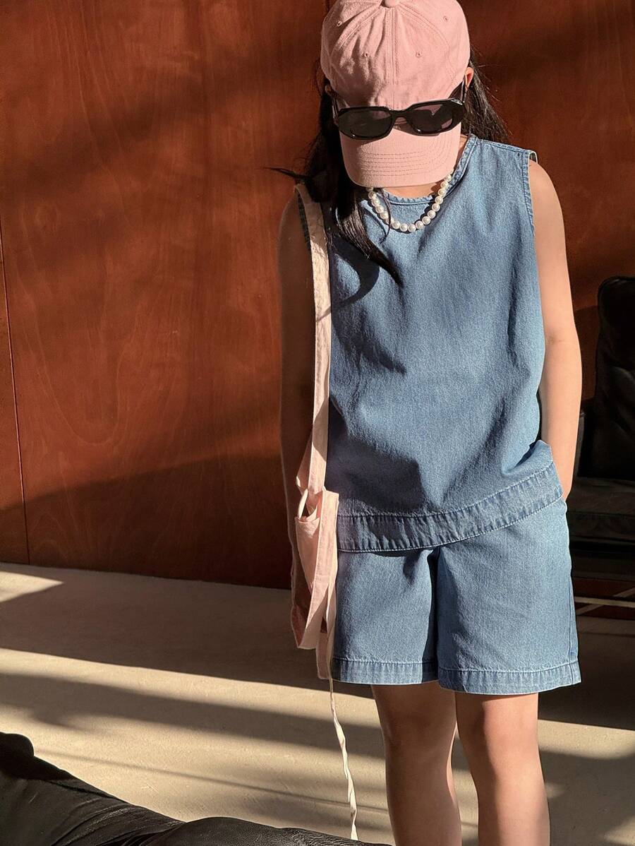 DAZY Conjunto de niña preadolescente de mezclilla | Moda de Mujer ...