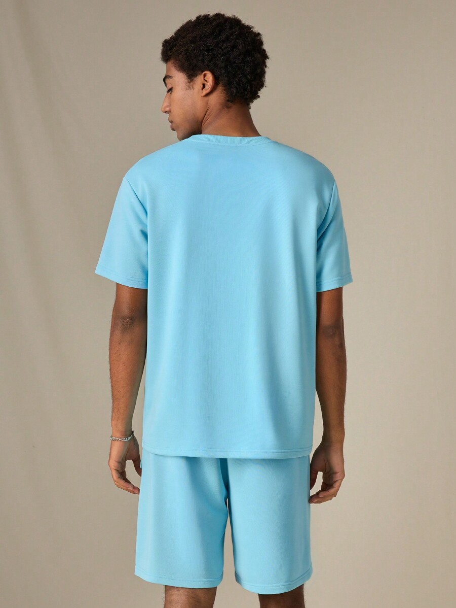 Manfinity Urbanchill Men Knitted 2 Piece Set Casual Loose Fit Short