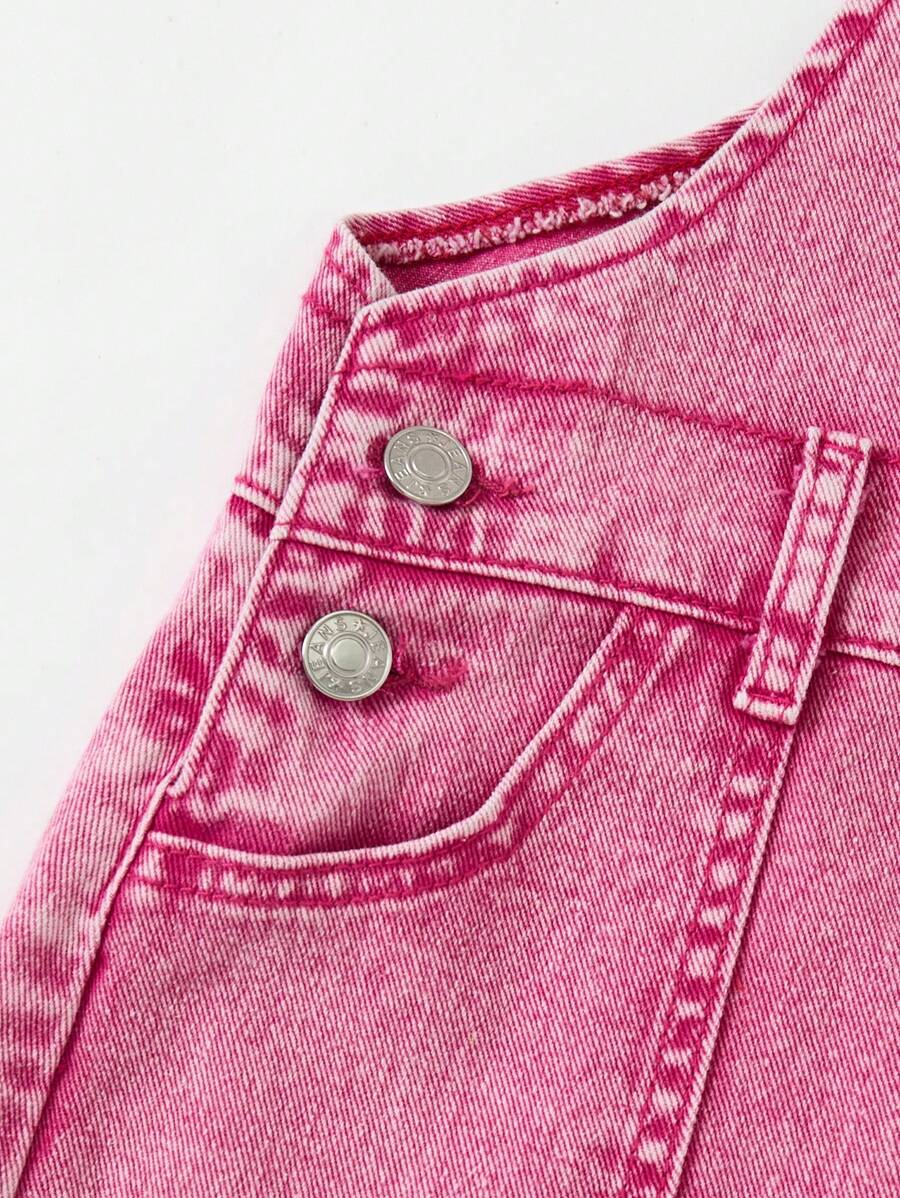 Denim Pinafore Dress For Teenage Girls, Single Piece Without ...