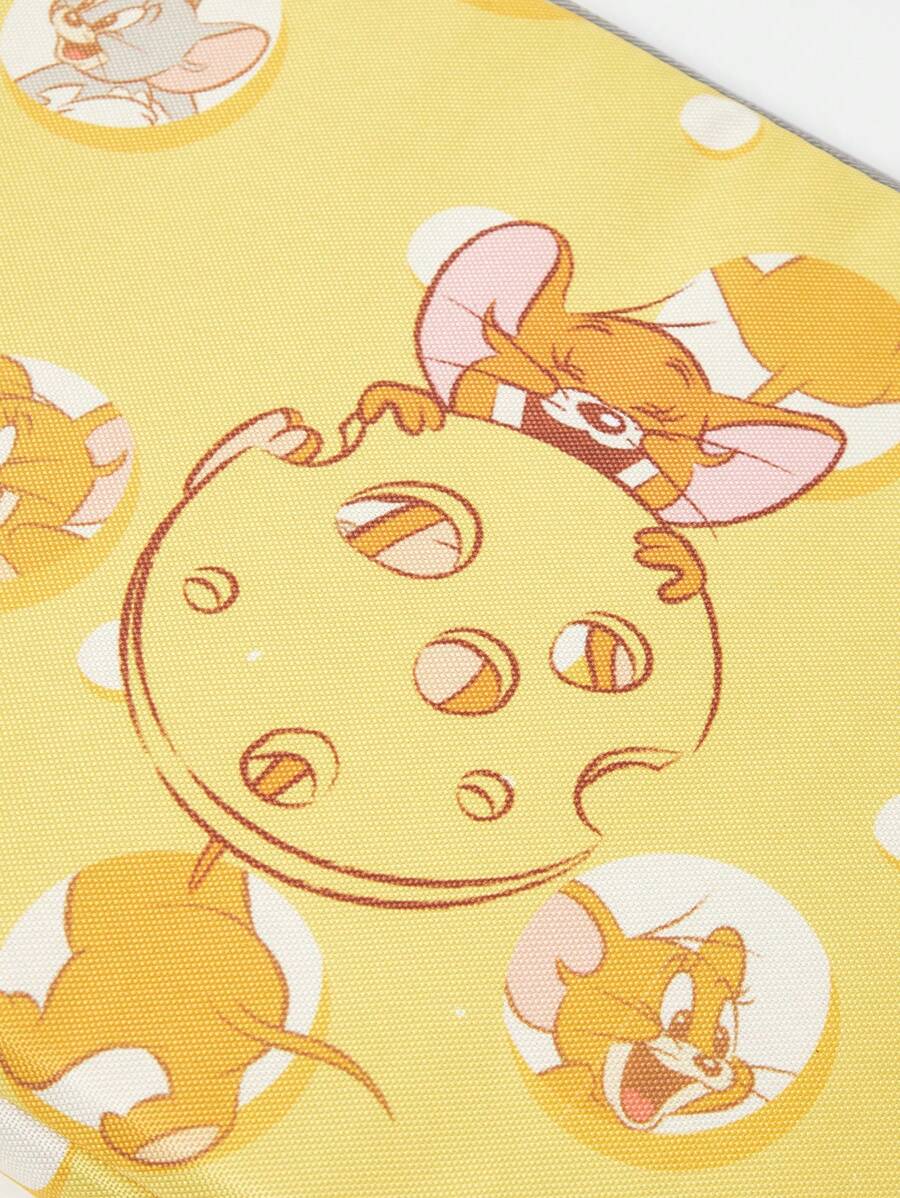 TOM & JERRY X SHEIN Housse d'ordinateur portable avec imprimé de souris de dessin animé, sac ...