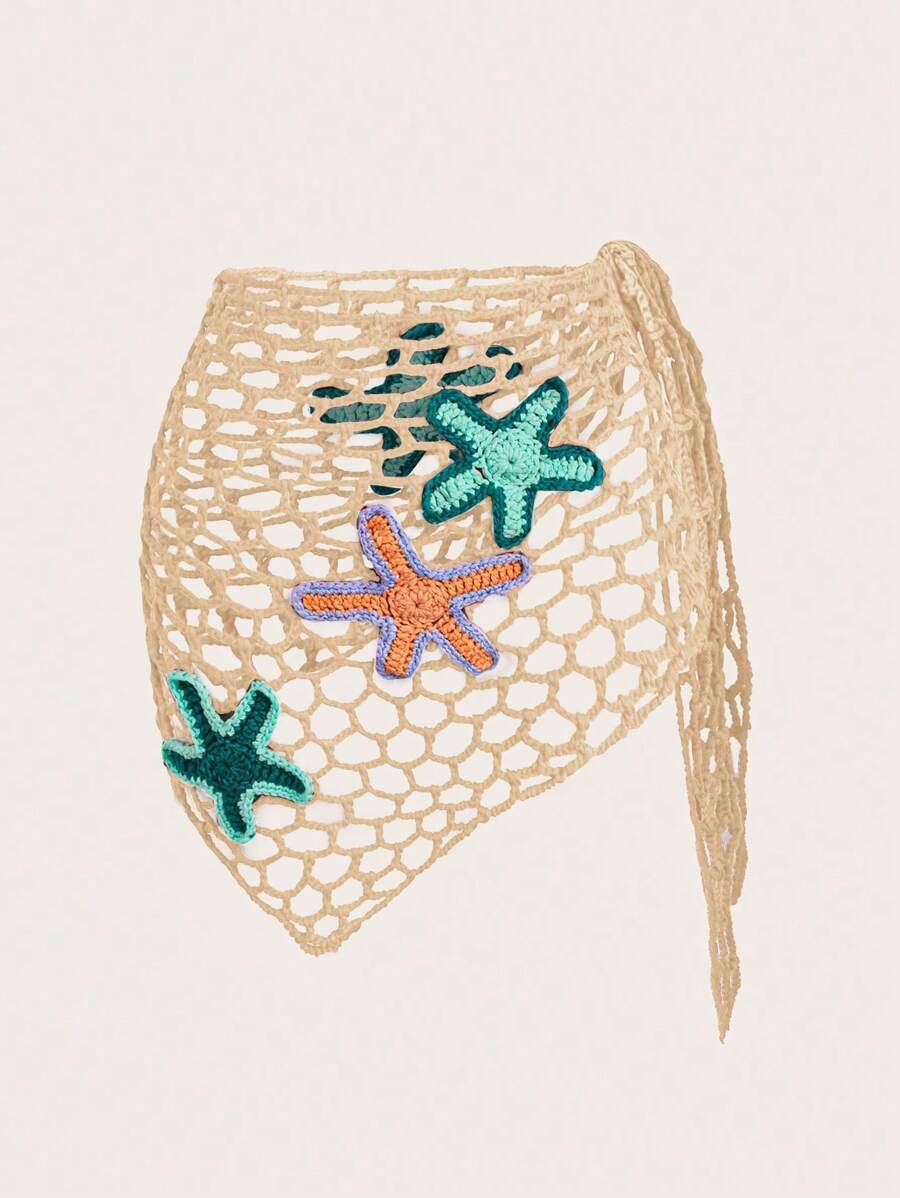Swim Vcay Springbreak New Sexy Fishnet Crochet 3D Starfish Cover Up ...