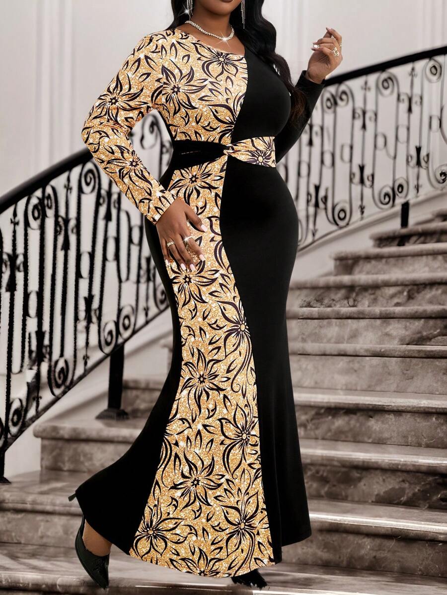 SHEIN Lady Autumn And Winter Elegant Commuting Office Colorful Knitted ...