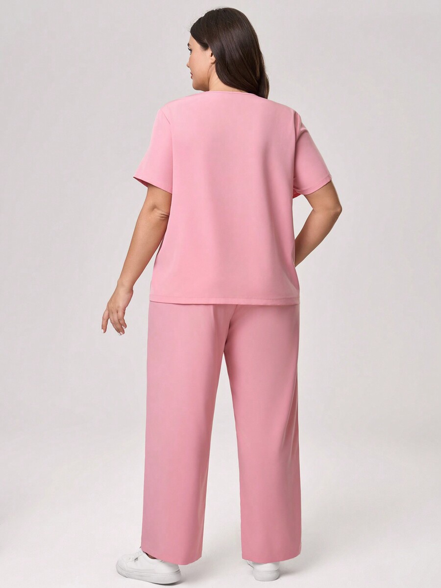 Shein Taskfit Ensemble En Plus Grande Taille Pour Femmes Composé Dun