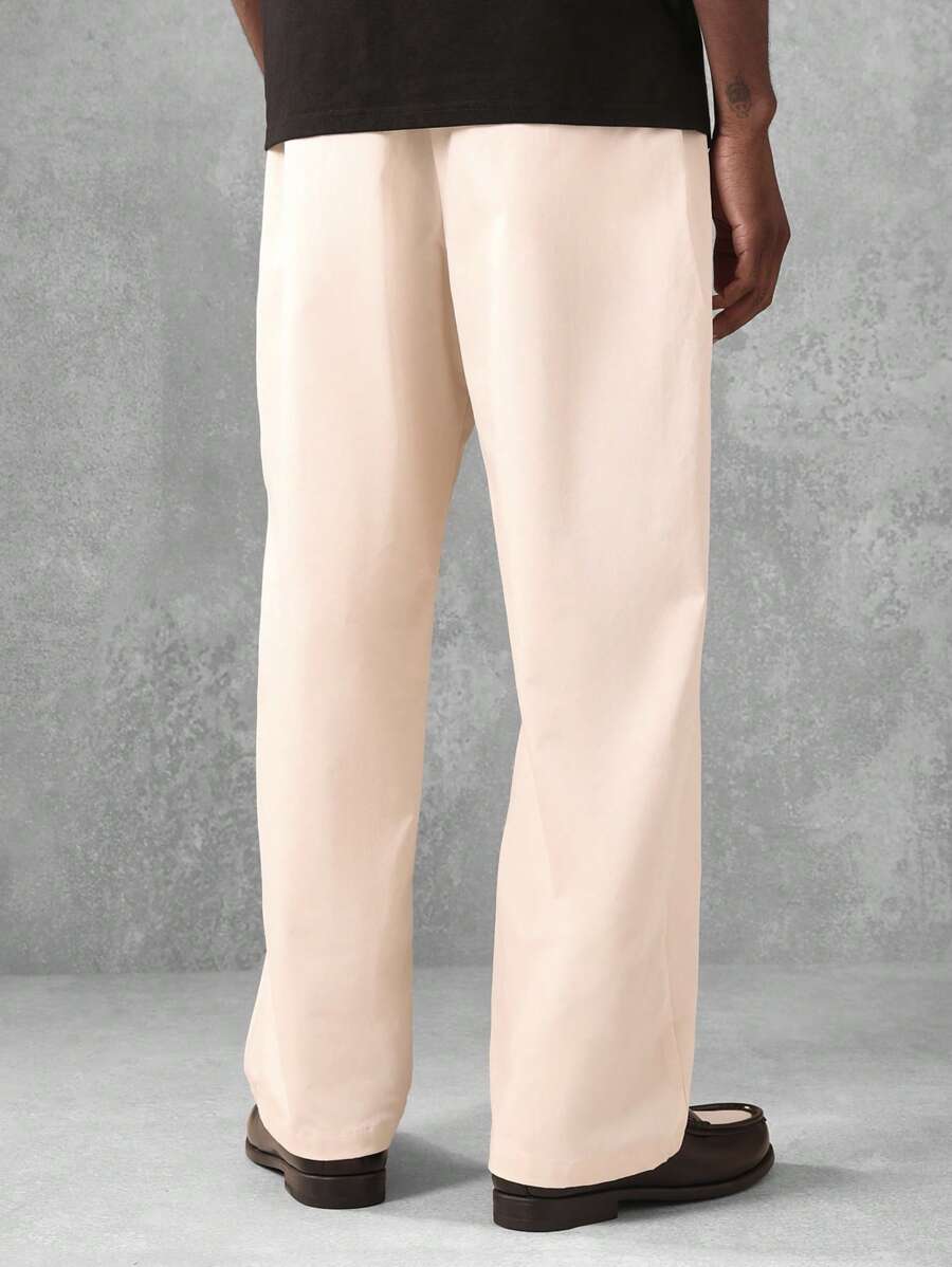 SUMWON Skater Fit Cropped Tailoring Pants With Drawcord Detail | SHEIN USA