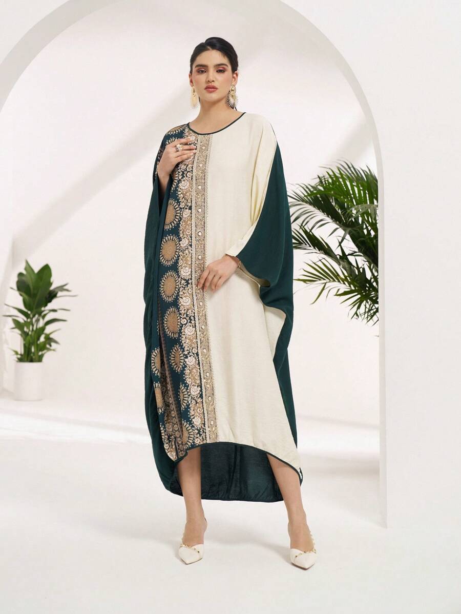 SHEIN Najma Women's Turkish Maxi Dress & Arabic Traditional Abaya ...