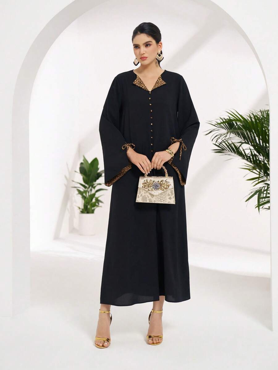 SHEIN Najma Turkse lange jurk voor dames en traditionele Arabische ...