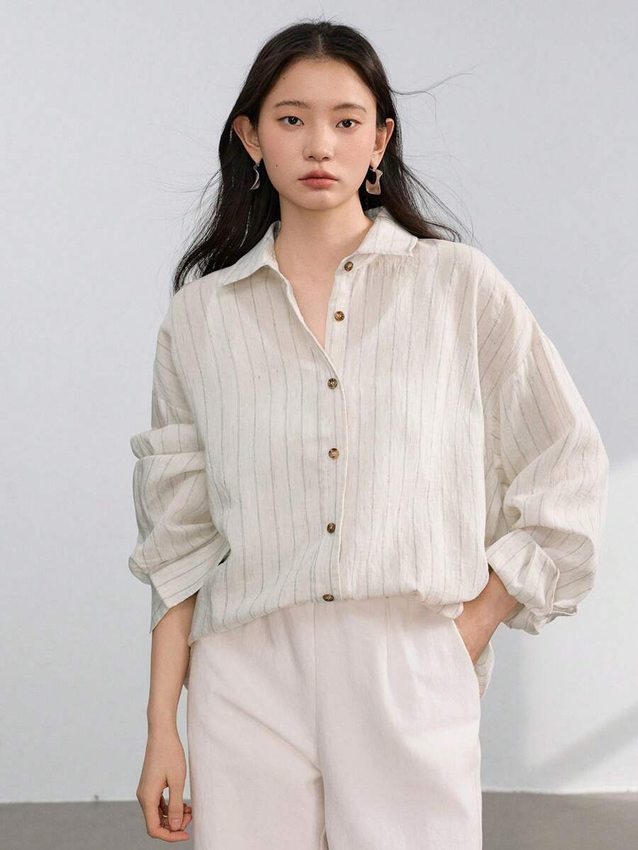 Dazy-Less Loose Plaid Print Business Casual Blouse For Women Old Money | SHEIN EUR