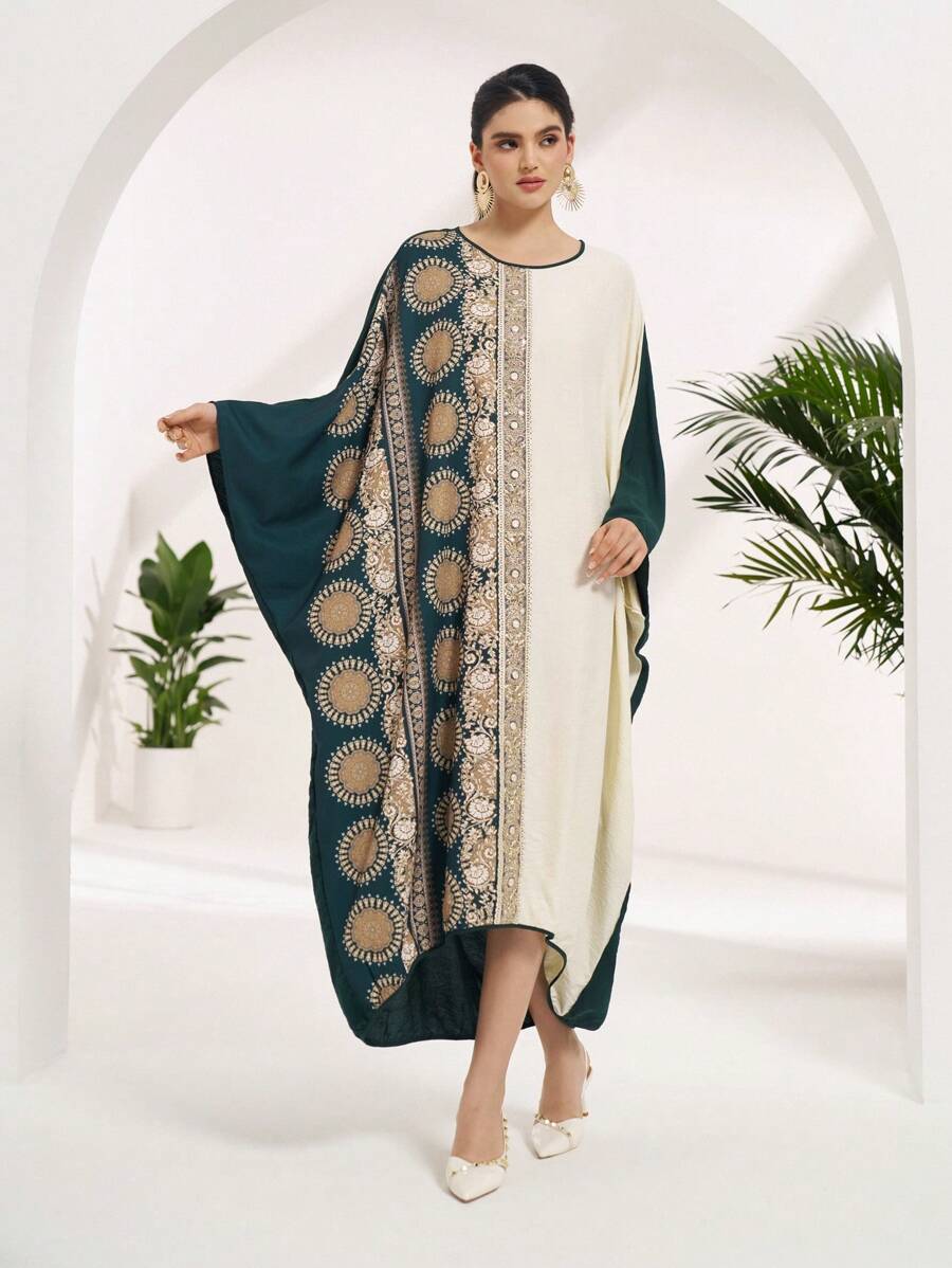 SHEIN Najma Women's Turkish Maxi Dress & Arabic Traditional Abaya ...