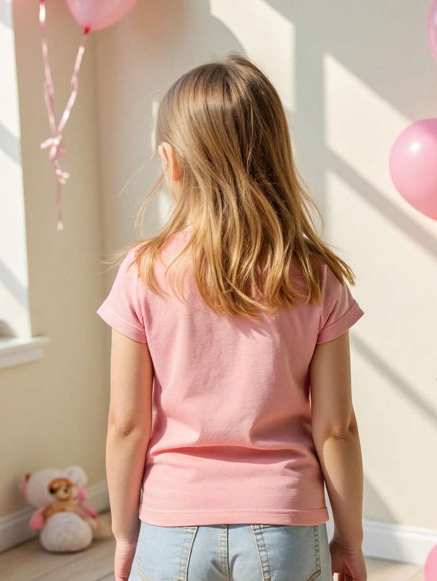 Girls' Cute Mom Sea Turtle Carrying Baby Sea Turtle Print Short Sleeve ...