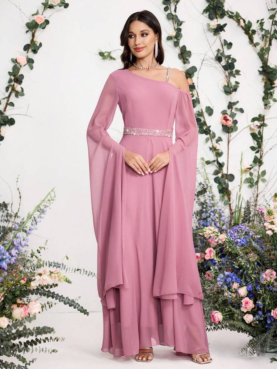 Coutiva High-End Formal Gown, Diamond Embellished Luxury Elegant ...