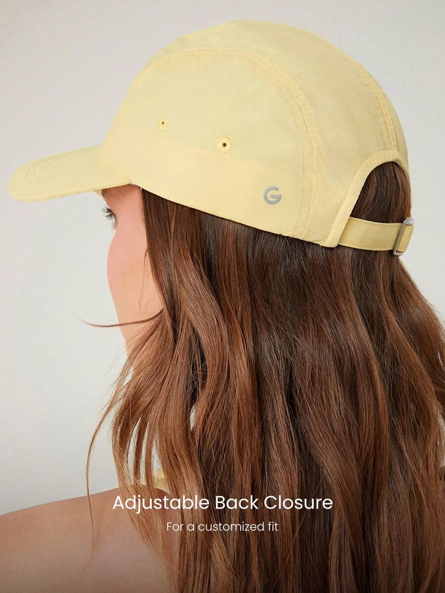 GLOWMODE Lightweight 5 Panel Cap With Reflective Handsewn Logo Workout ...