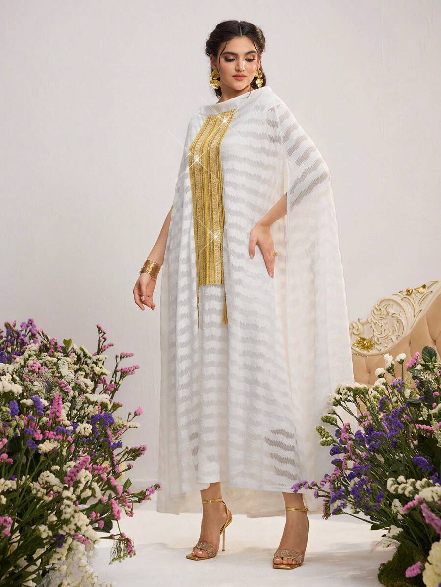 SHEIN Najma Bata larga tradicional turca y árabe para mujeres | Moda de ...