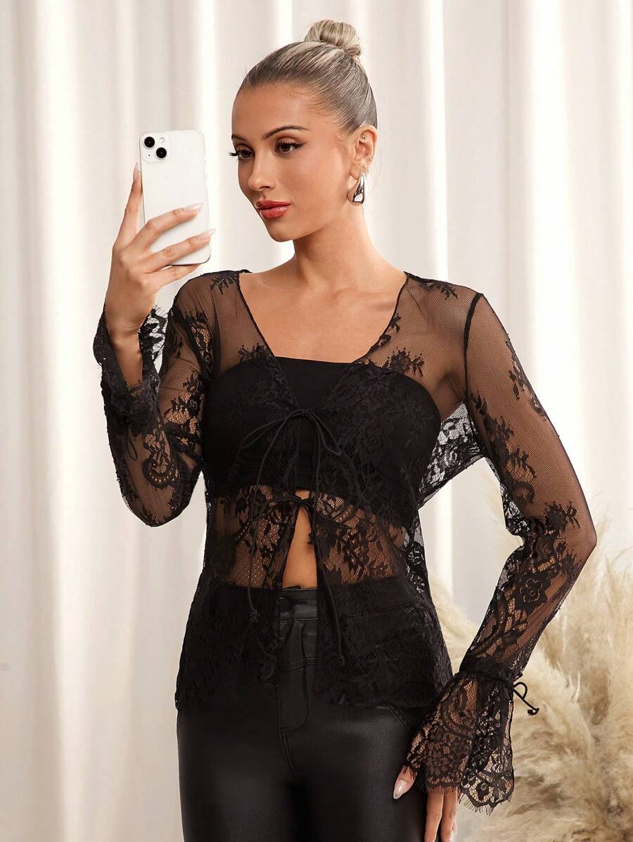 SHEIN Clasi Rave-Outfit-Festival, Frühling und Sommer Damenshirt mit ...