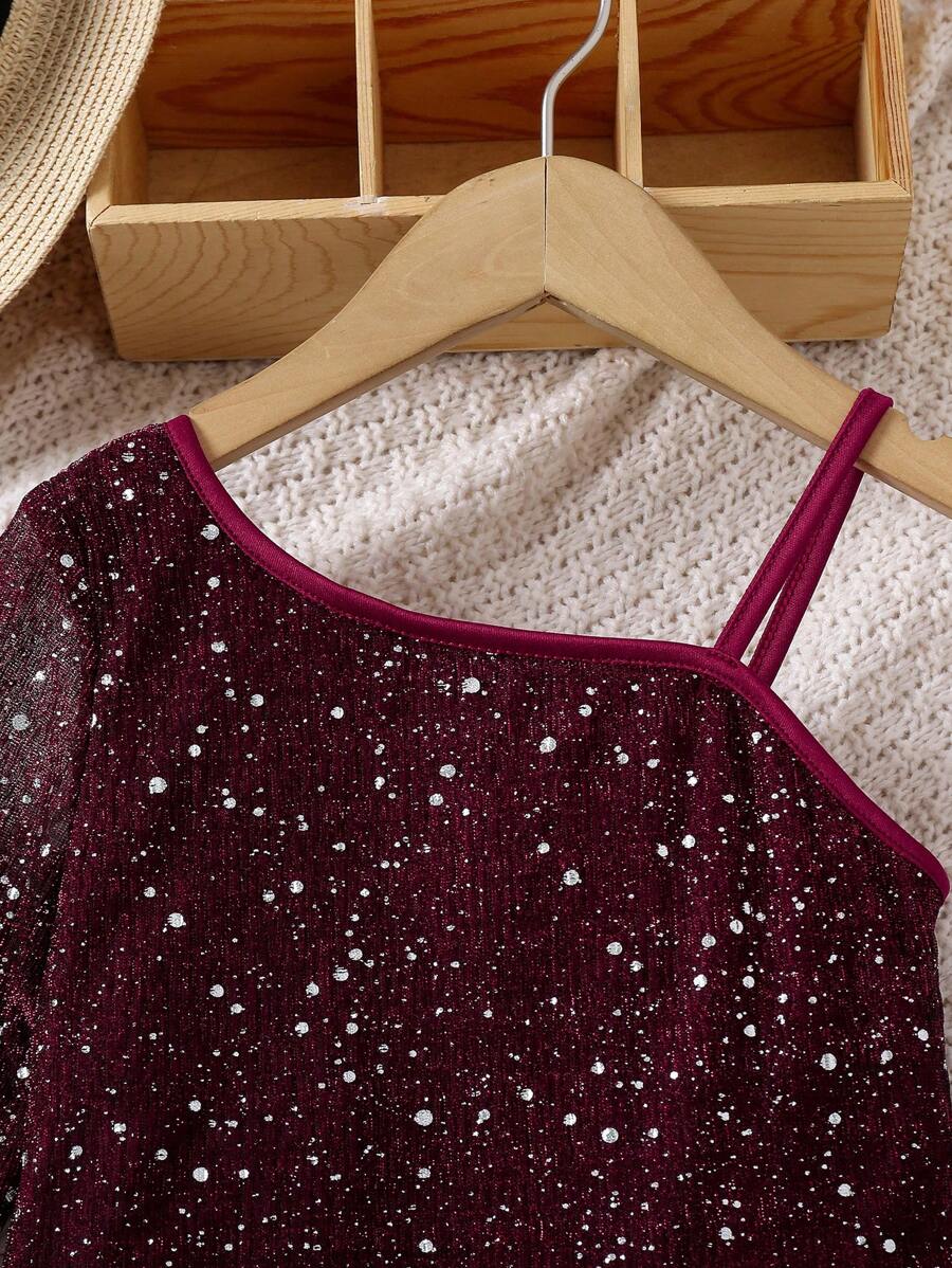 SHEIN Robe de soirée asymétrique, ajustée, brillante et élégante pour ...