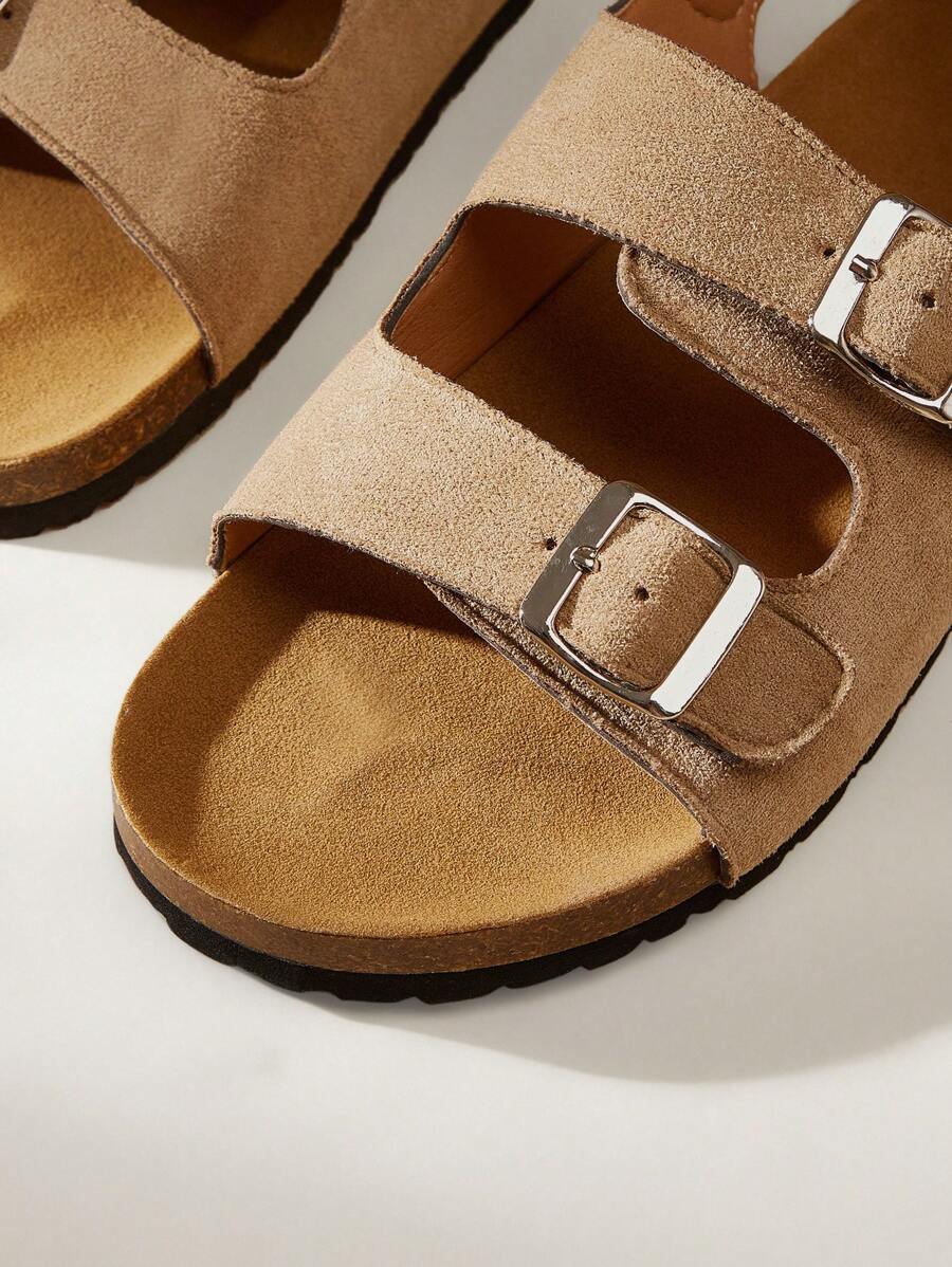 Solecia Women's Fashion Brown Open Toe Flat Sandals With Tie Strap ...