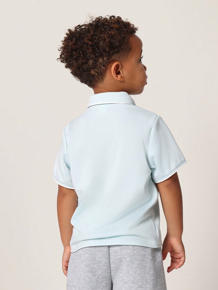 SUMWON Young Boys Comfy Regular Fit Short Sleeve Smart Polo Top With ...