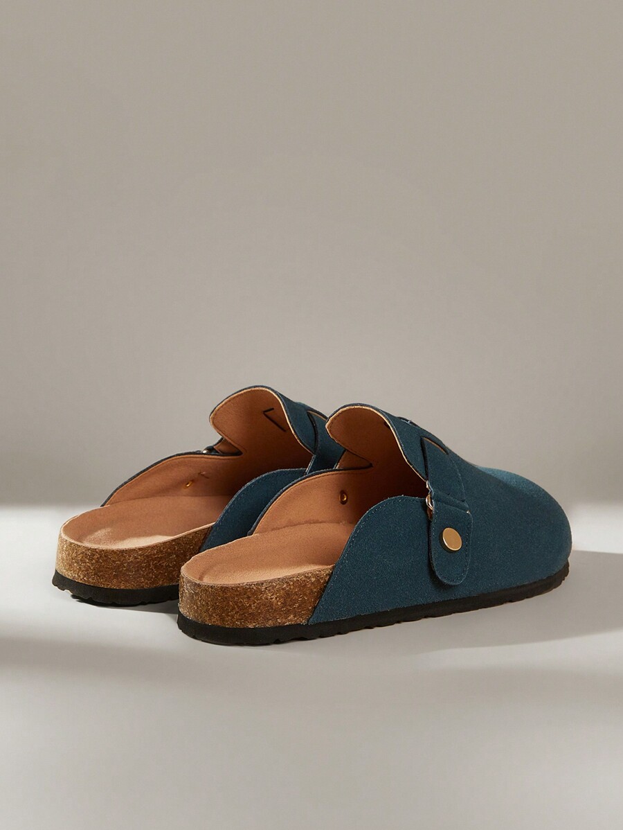 Solecia Women's Solid Color Metal Decor Simple Flat Loafers, Casual ...