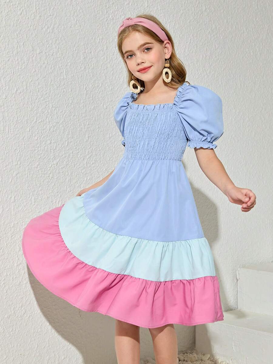 Tween Girls Middle East Inspired Elegant Solid Color Patchwork Square ...