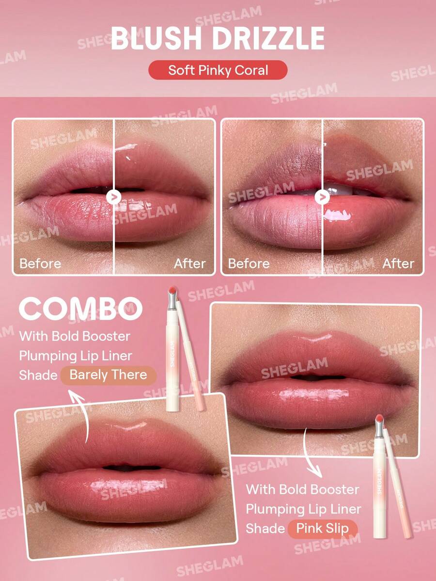 SHEGLAM Potenciador de labios Bold Booster - Rosada Drizzle | Mode de ...