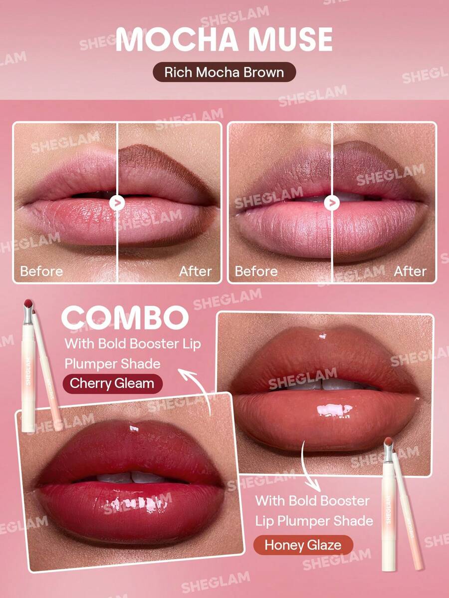 SHEGLAM Bold Booster Plumping Lip Liner-Mocha Muse | SHEIN