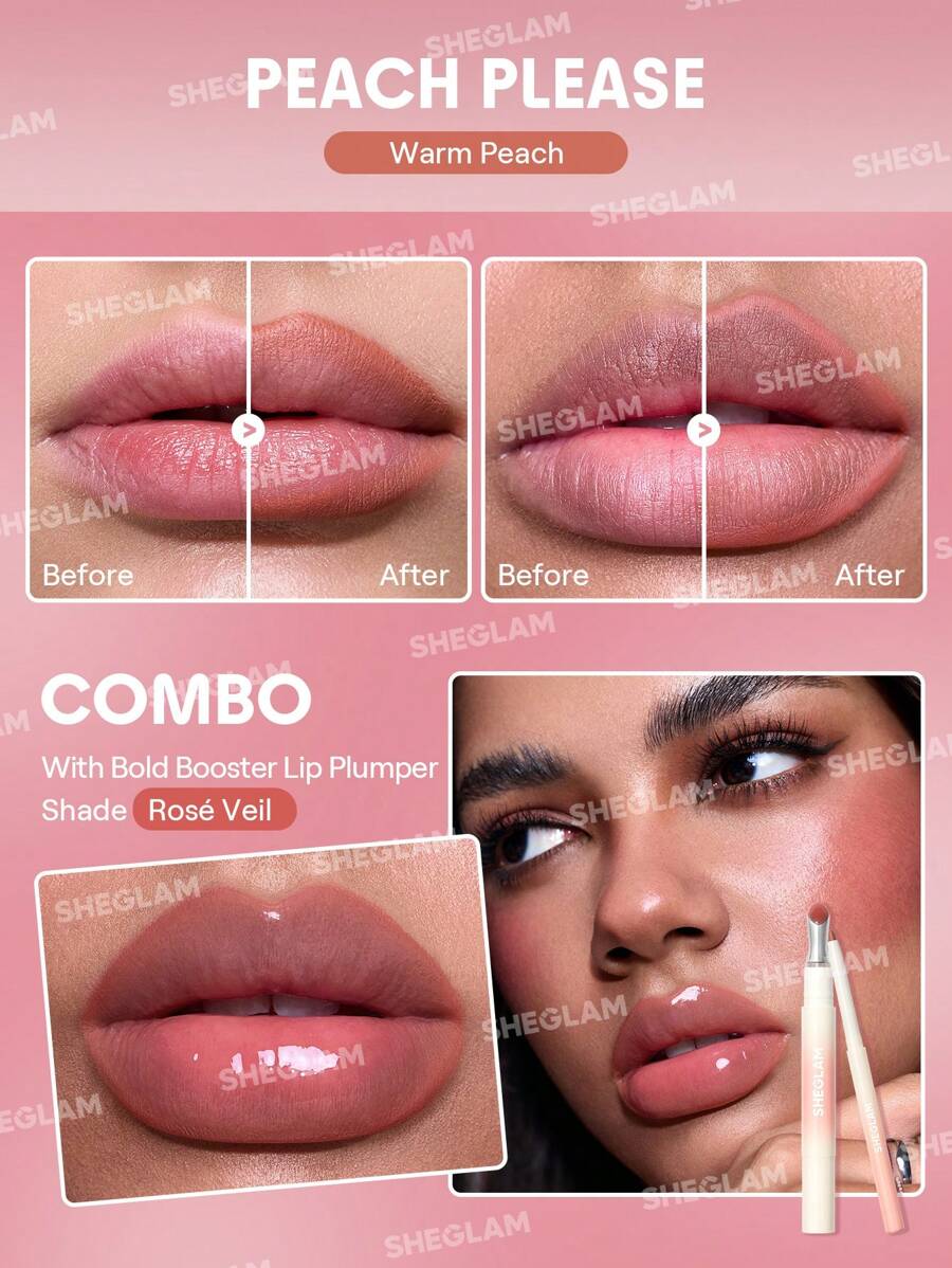SHEGLAM Bold Booster Plumping Lip Liner-Peach Please | SHEIN South Africa