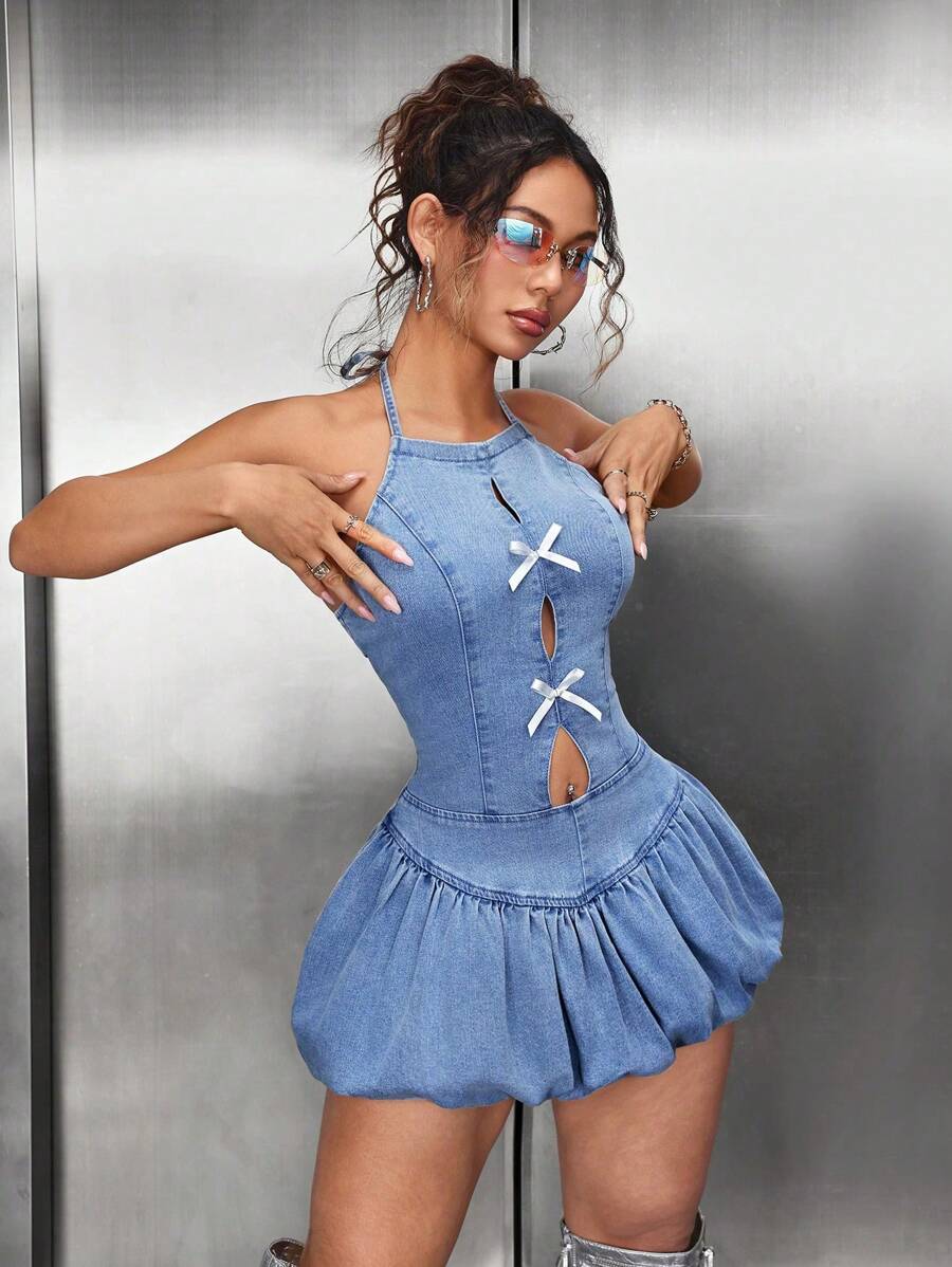 SHEIN ICON Women Casual Denim Dress, Simple & Fashionable For Everyday ...