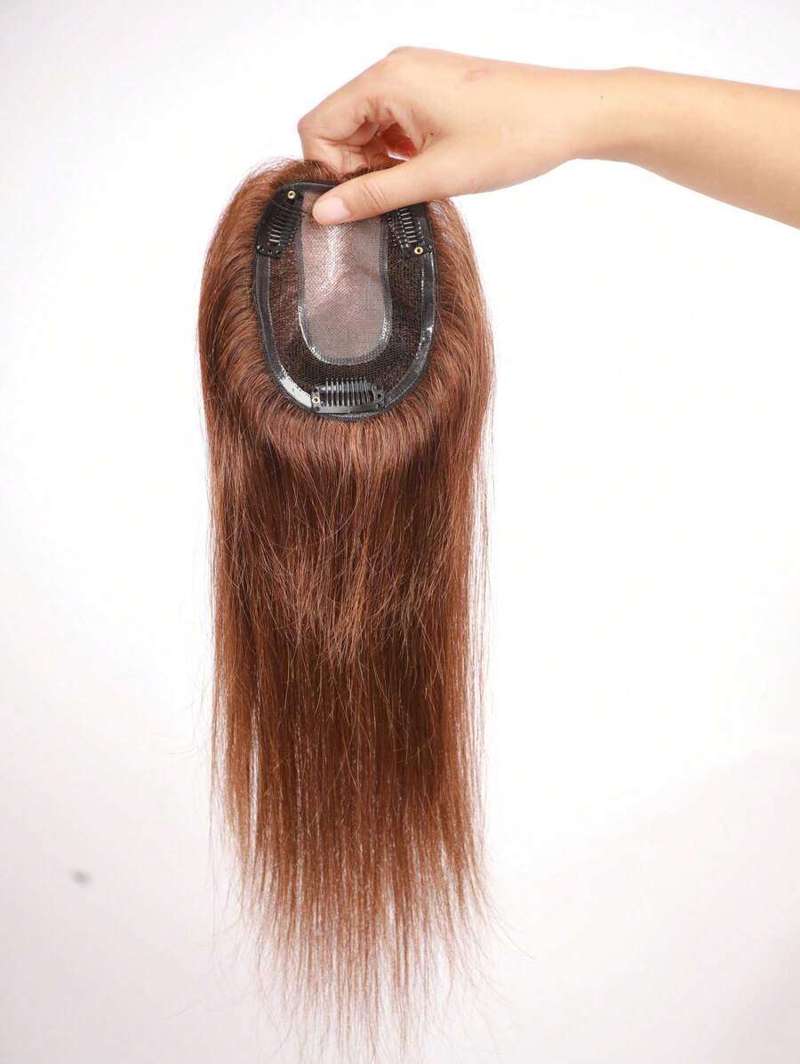 Human Hair Topper Full Hand Tied Lace Base With Mono Base Toppers For ...