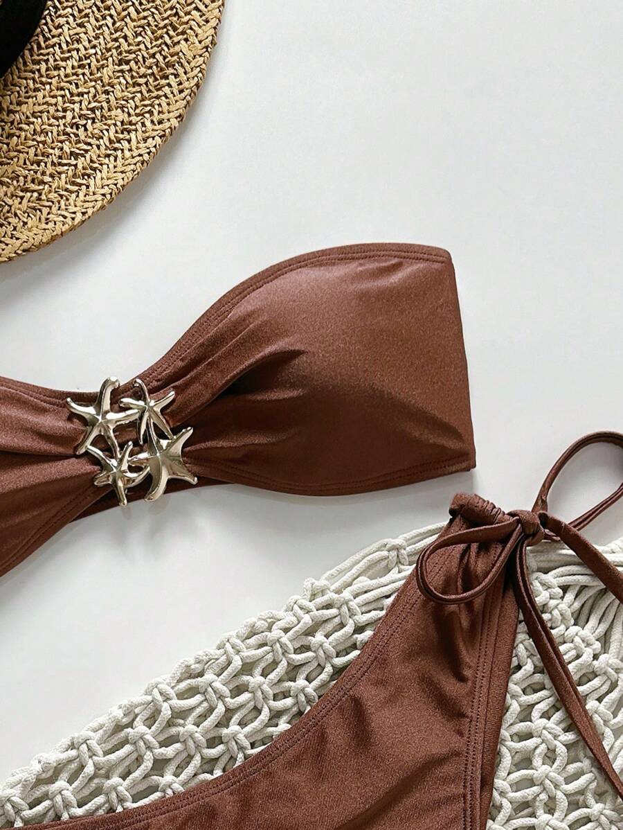 SHEIN Spring Break Women 2-Piece Swimsuit Set, Sexy Casual Vacation ...