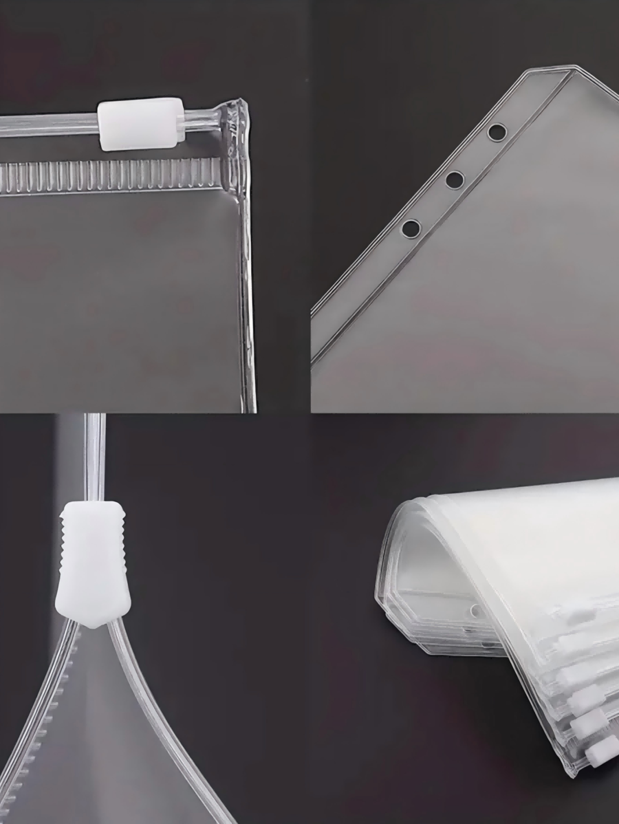 SHEIN 10pcs Clear Binder Loose Leaf File Pocket, Minimalist ...