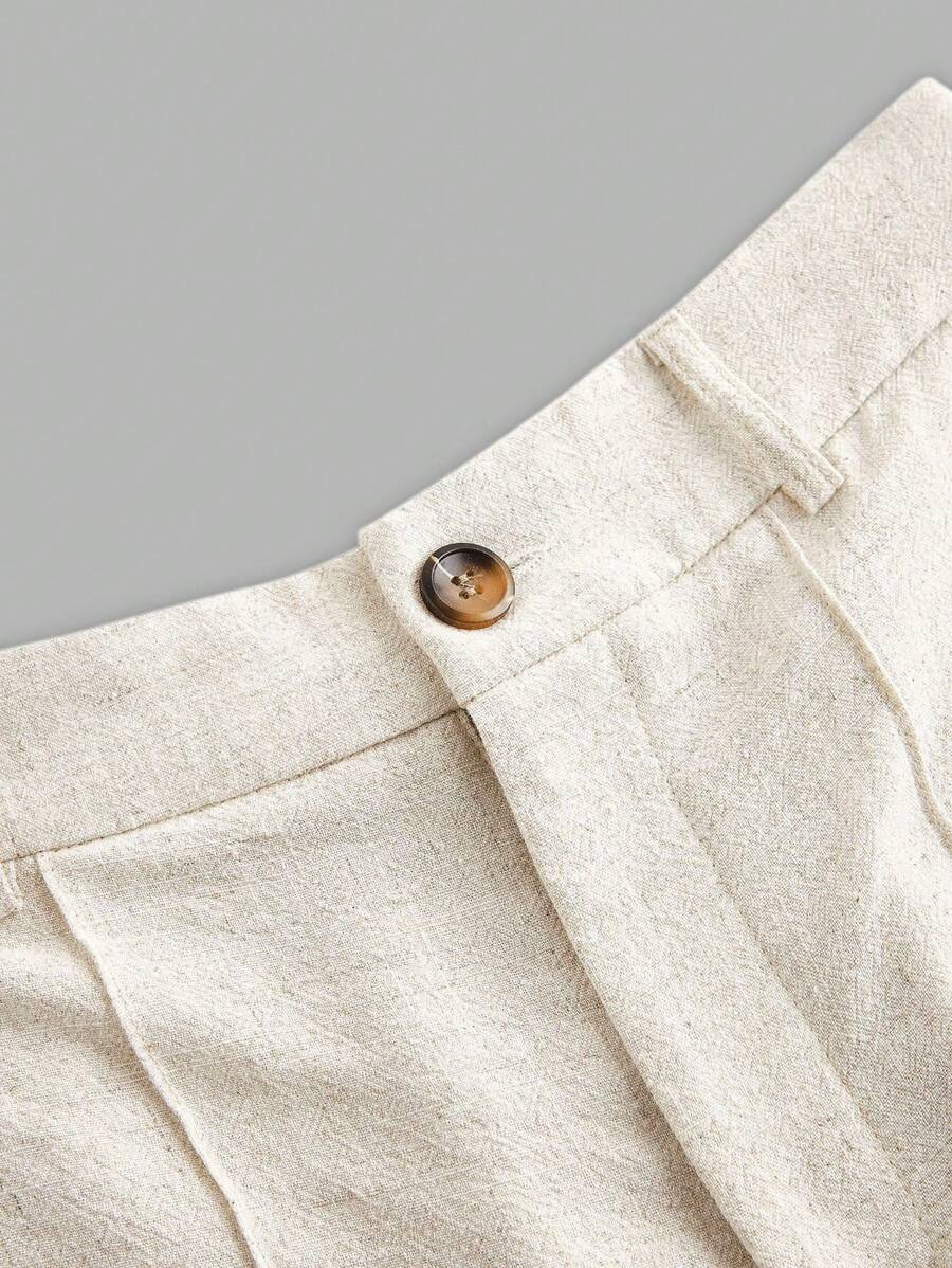 SHEIN LUNE Jorts Summer Clothes Shorts De Mujer Summer Shorts Linen ...